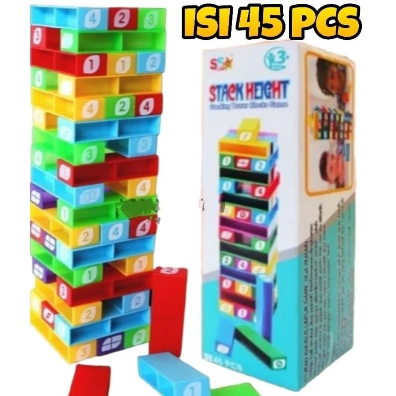 Jual stacko balok stack height stacking tower blocks game blok stack ...
