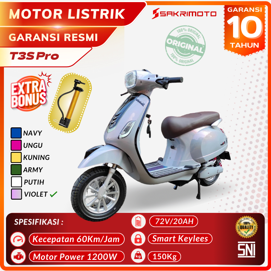 Jual Motor Listrik T3S PRO 1200W - Uwinfly Murah Berkualitas Garansi Resmi | Shopee Indonesia