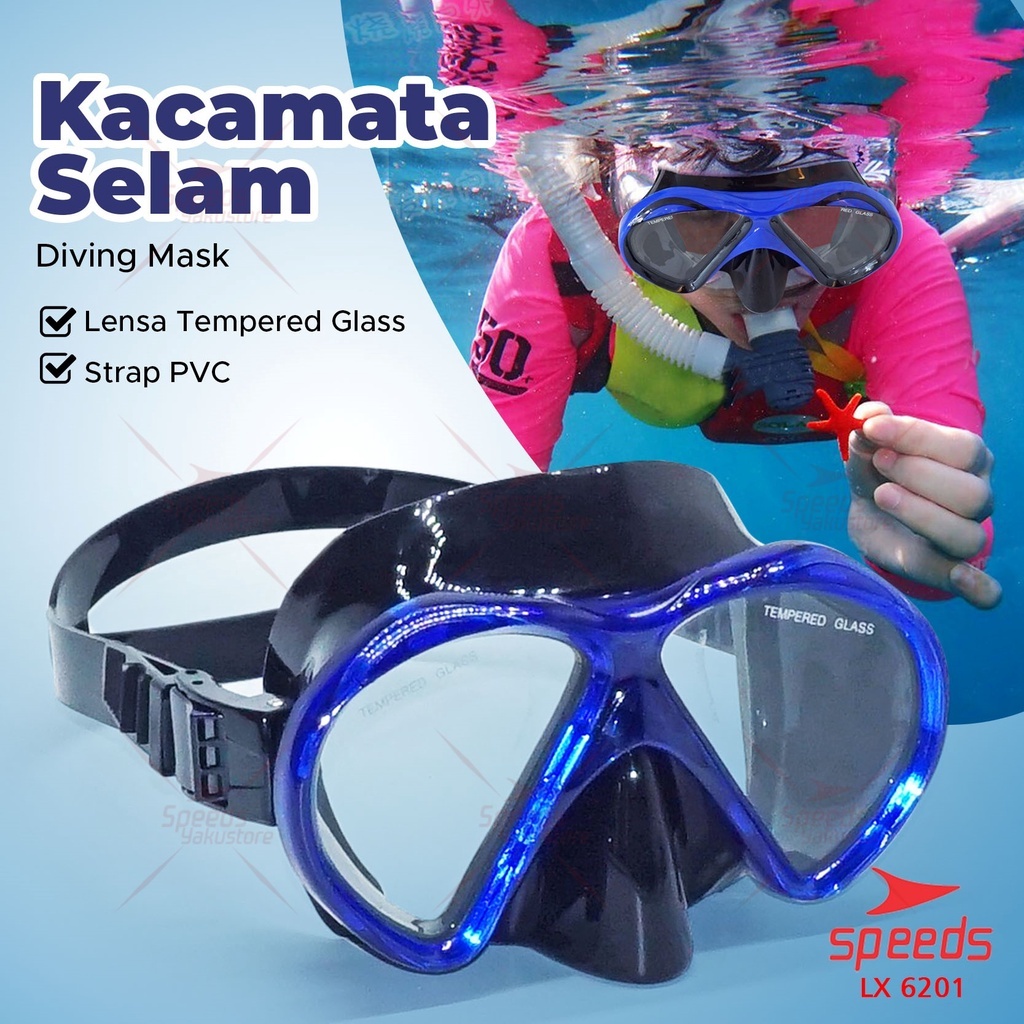 Jual SPEEDS Kacamata Renang Snorkle Kacamata Selam Masker Diving Selam ...