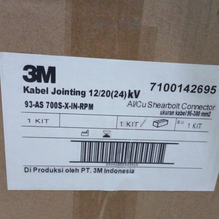 Jual Kabel Jointing Coldshrink 3M 3X95 300mm Cold Shrink 93AS700S Cable ...