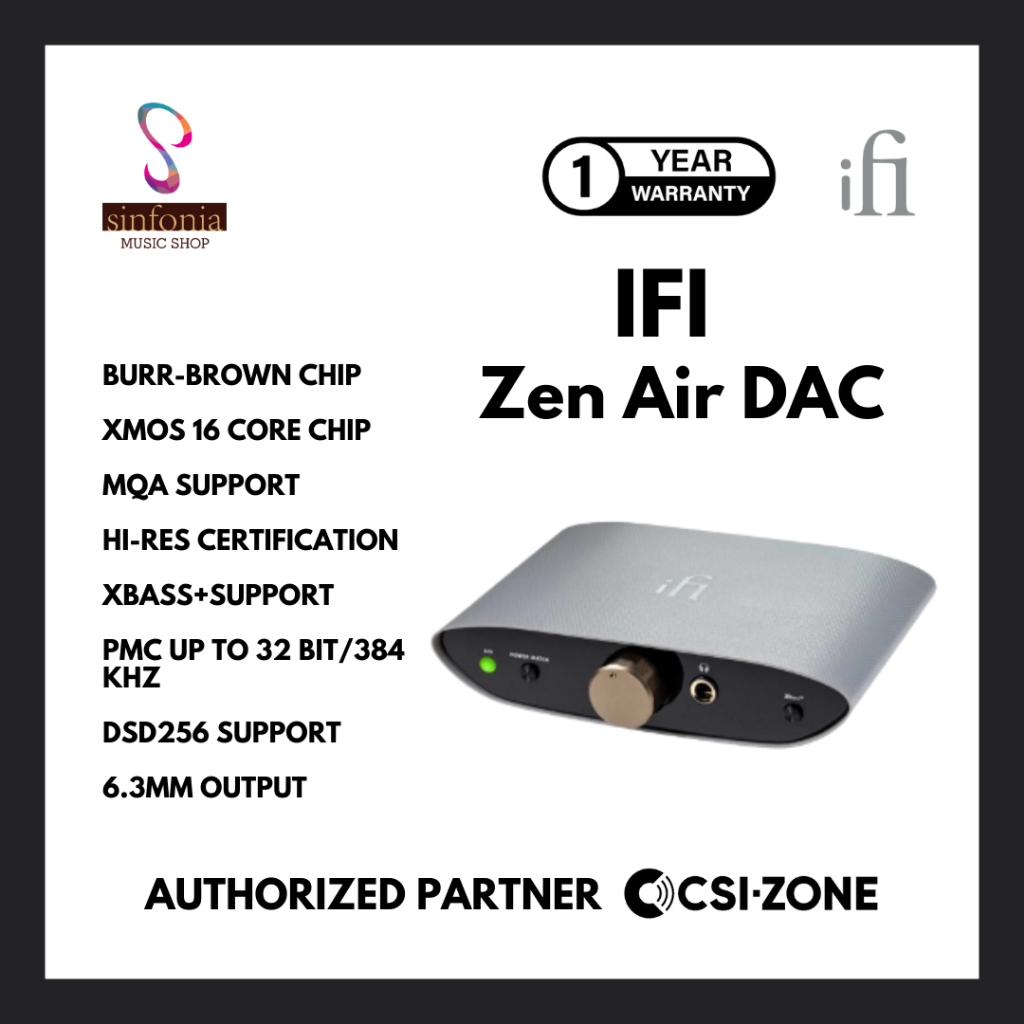 Jual IFI Zen Air DAC Hi-Res Desktop DAC / Headphone AMP with XBass+ ...