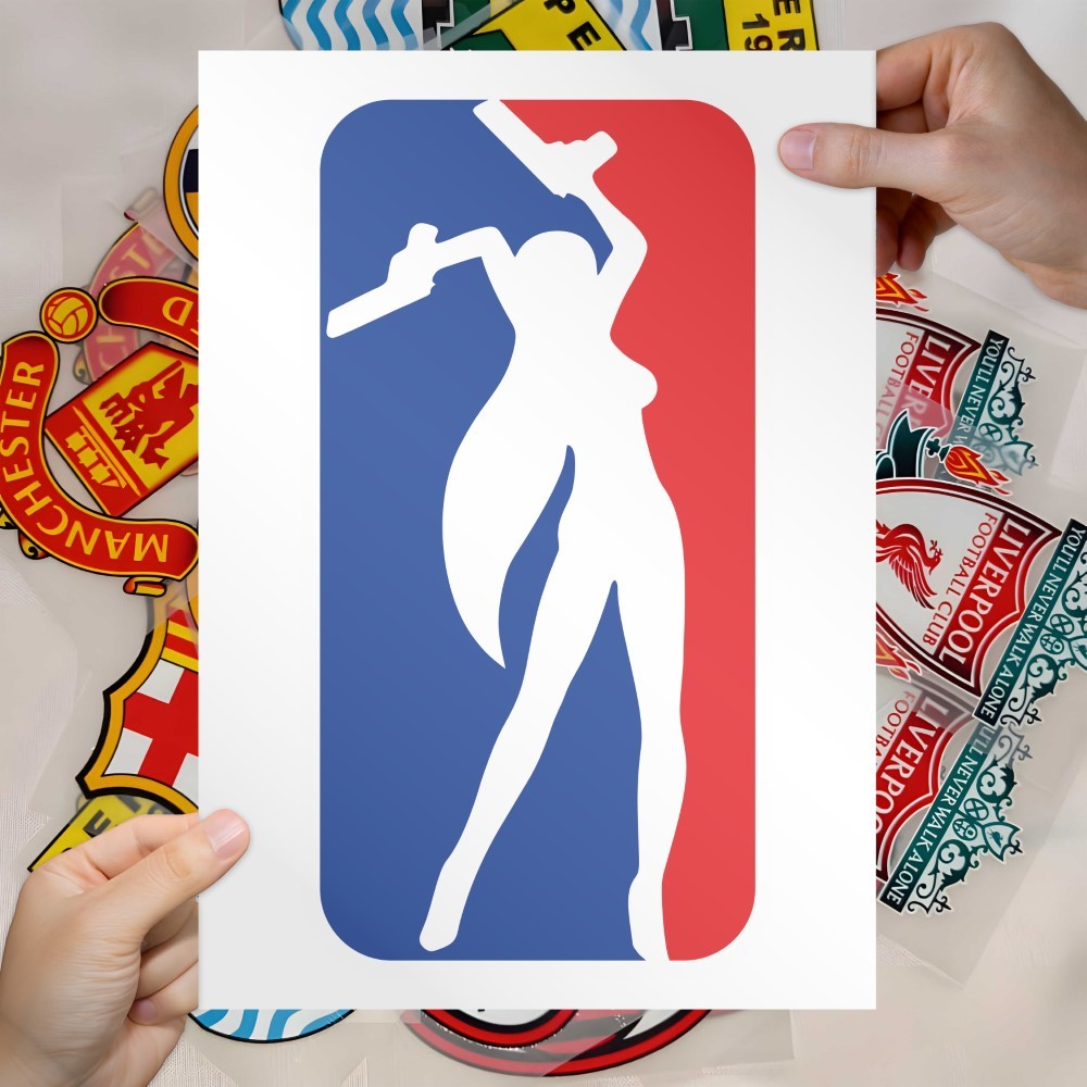 Jual Sablon Print DTF Digital Logo Parodi NBA Anime Girl with Guns Siap ...