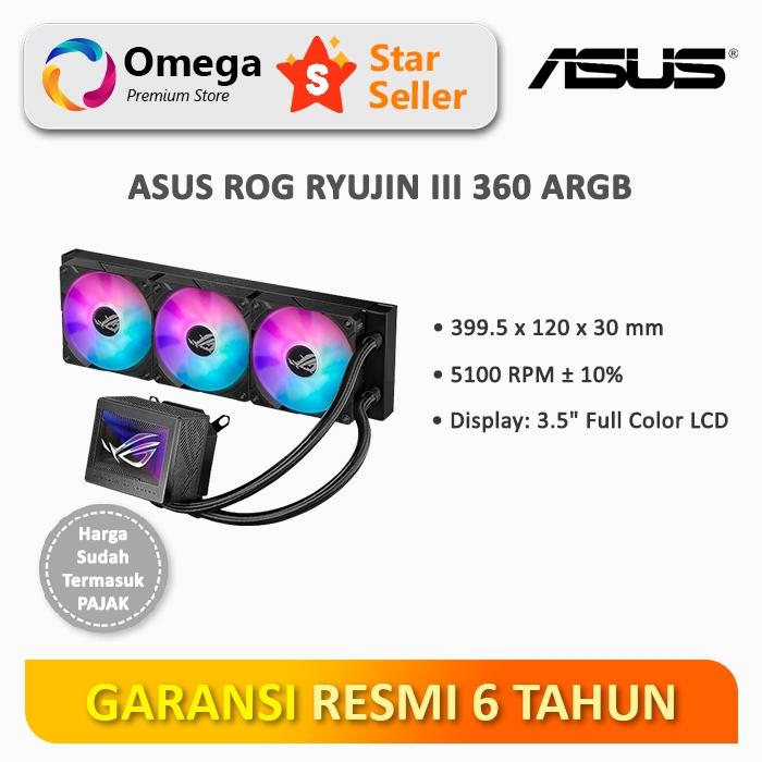 Jual ASUS ROG RYUJIN III 360 ARGB | 360mm All-In-One CPU Liquid Cooler ...