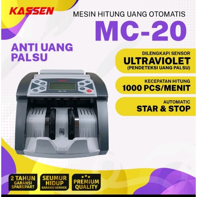 Jual MESIN HITUNG UANG OTOMATIS KASSEN MC-20 | Shopee Indonesia