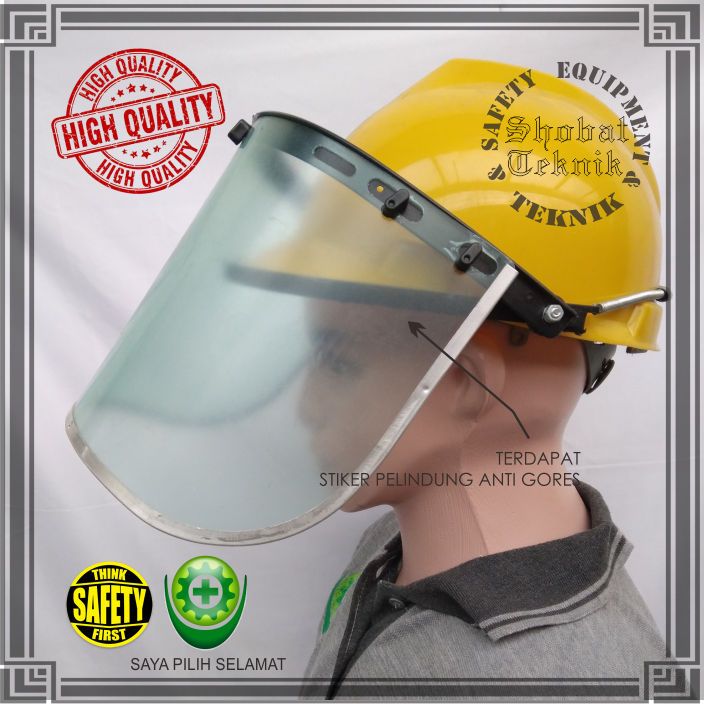 Jual Safety Face Shield Gerinda/Face Shield Bracket Visor untuk Helm ...