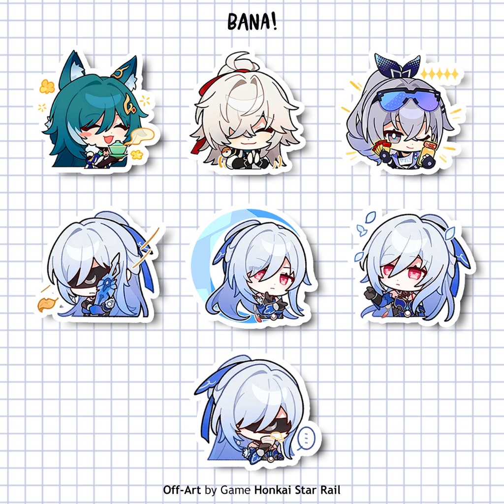 Jual Honkai Star Rail Sticker Pack Vinyl Waterproof Doff | BANA ...