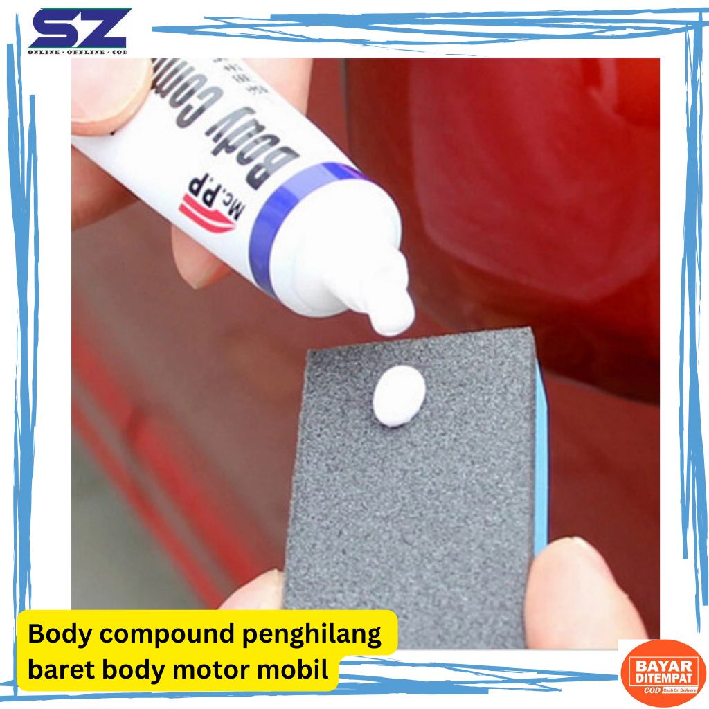 Jual Body compound kompon penghilang baret body motor mobil repair kit ...