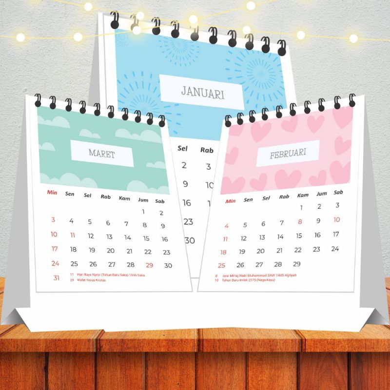 Jual KALENDER MEJA 2024/KALENDER MINI/KALENDER UNIK MURAH | Shopee ...