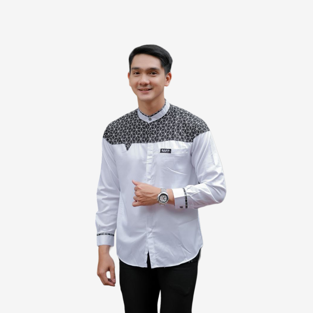 Jual BARS CLOTH.CO Baju Lebaran Couple Pasangan 2024 Kemeja Koko Ayah ...