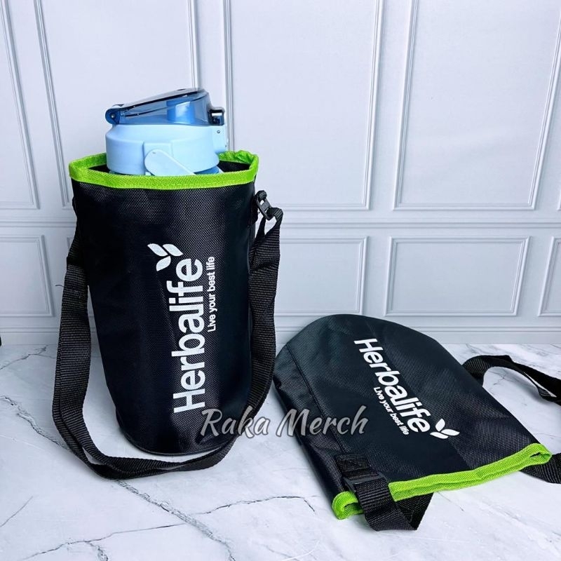 Jual Kantong tempat tas botol bulat herb*life tali panjang | Shopee ...