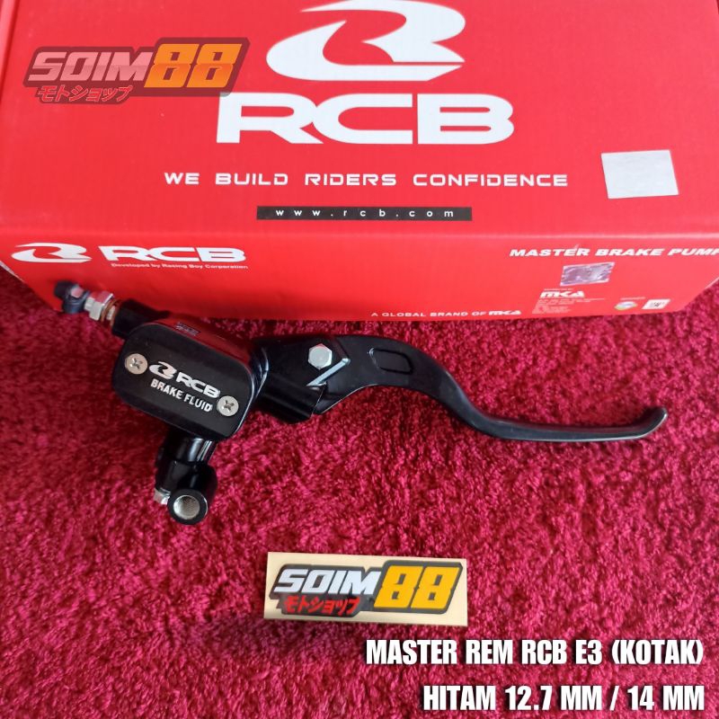 Jual Master Rem RCB E3 Kotak Kanan/Kiri Hitam Silver Universal 12.7 ...