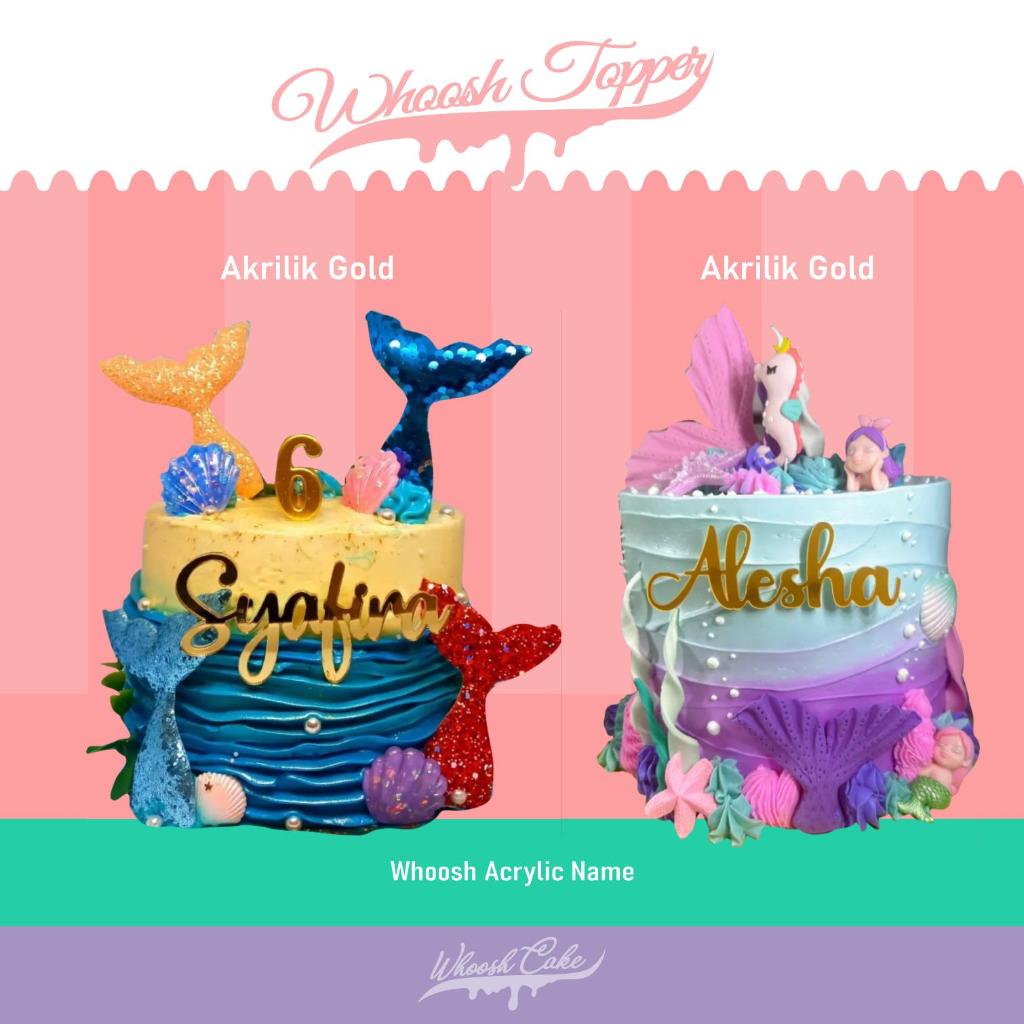 Jual Topper Nama/Tusuk Depan/Akrilik Topper Cake /Topper Kue | Shopee ...