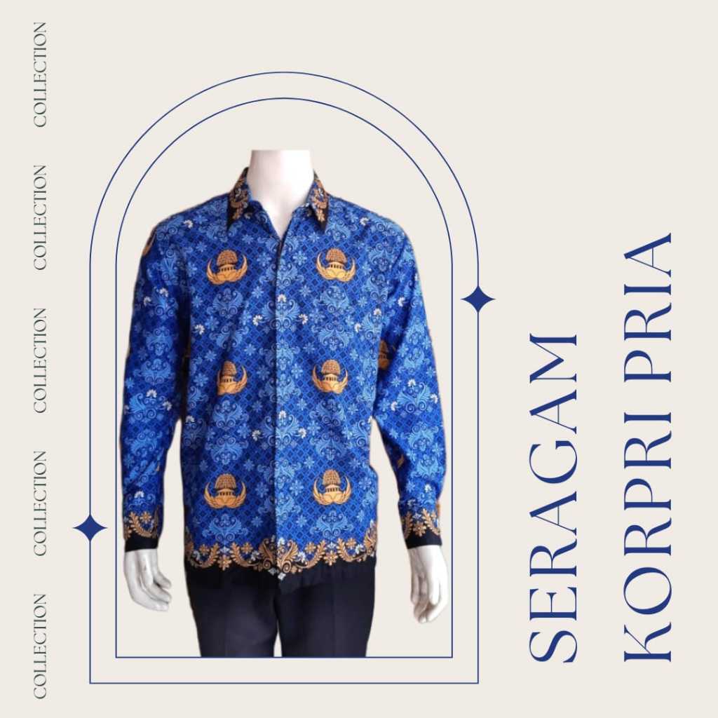 Jual BAJU BATIK KORPRI PRIA MODEL TERBARU dan TERLARIS | SERAGAM KORPRI PNS/ASN | Shopee Indonesia