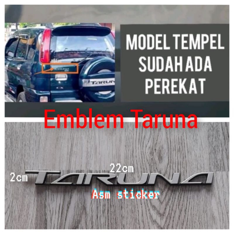 Jual Emblem logo Daihatsu Taruna set / Emblem logo Taruna original ...