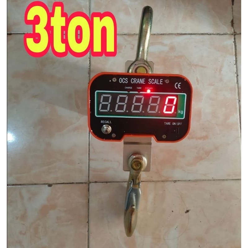 Jual timbangan digital gantung/crane scale 3000kg/3ton | Shopee Indonesia