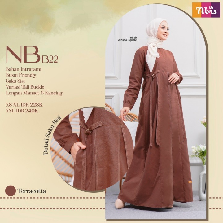 Jual NIBRAS NBB38 TERRACOTTA GAMIS DEWASA | Shopee Indonesia