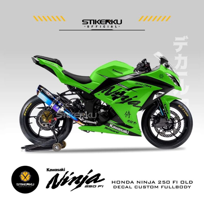 Jual Decal Ninja Fi/Striping Sticker Variasi Full Body Kawasaki Ninja ...
