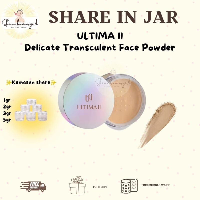 Jual [SHARE IN JAR] ULTIMA II Delicate Translucent Face Powder | Shopee ...