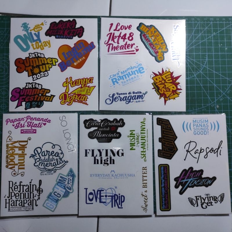 Jual [READY] Sticker JKT48 PACK Terbaru logo single theater event ...