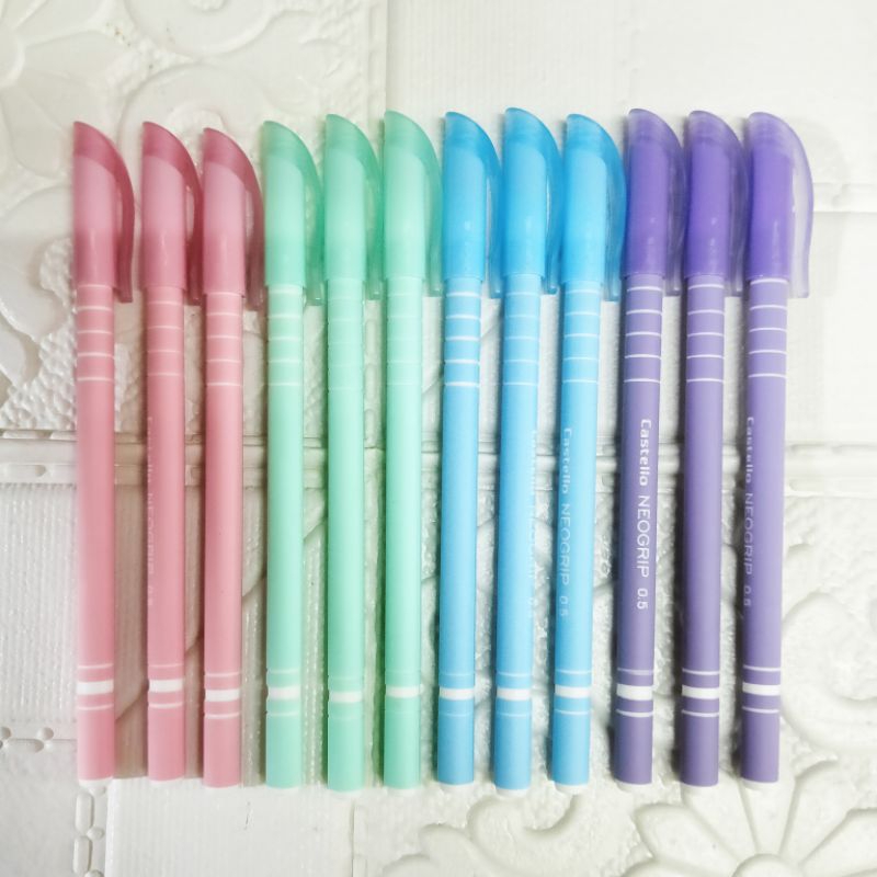 Jual Pulpen Standar Castello Neogrip 0.5mm 12 pcs | Shopee Indonesia