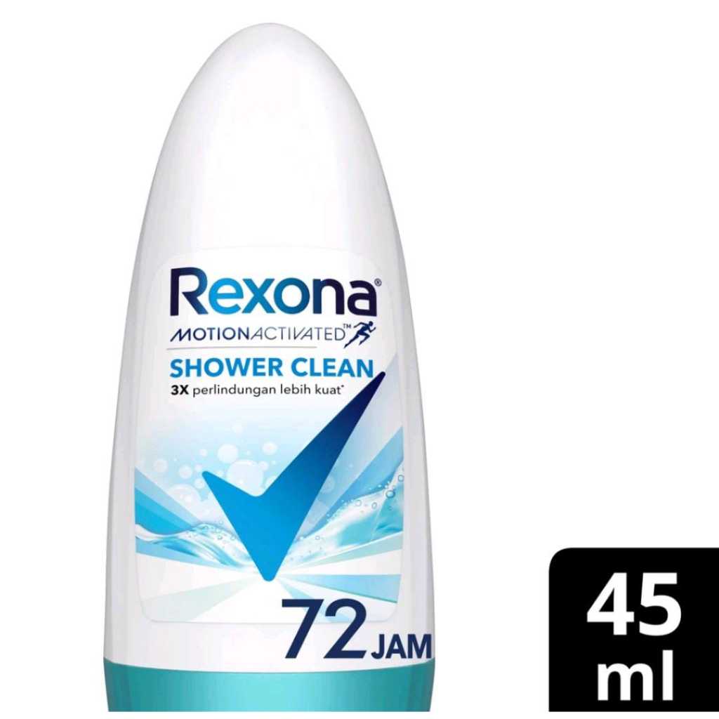 Jual REXONA WOMEN SHOWER CLEAN DEODORANT ROLL ON 45ml | Shopee Indonesia