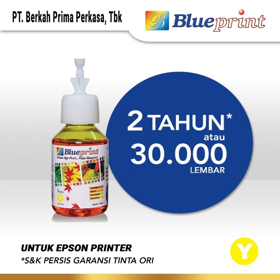 Jual BLUEPRINT EPSON TINTA BOTOL PHOTO 100 ML – YELLOW (ORIGINAL ...