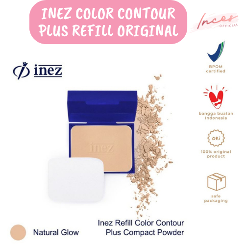 Jual Inez Color Contour Plus REFILL original 100 % / bedak padat inez ...
