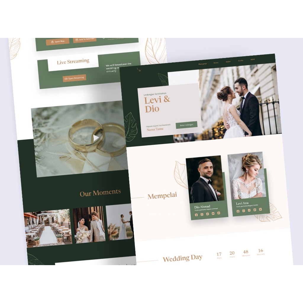 Jual [FLORAL PRO] Undangan Pernikahan Digital Website - Website ...