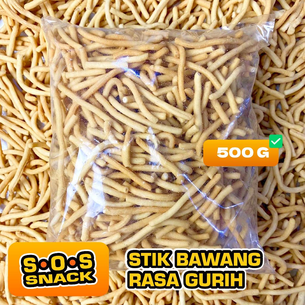 Jual SOS - 500 Gram Stik Bawang Renyah Gurih Enak Rasa Original Bawang ...
