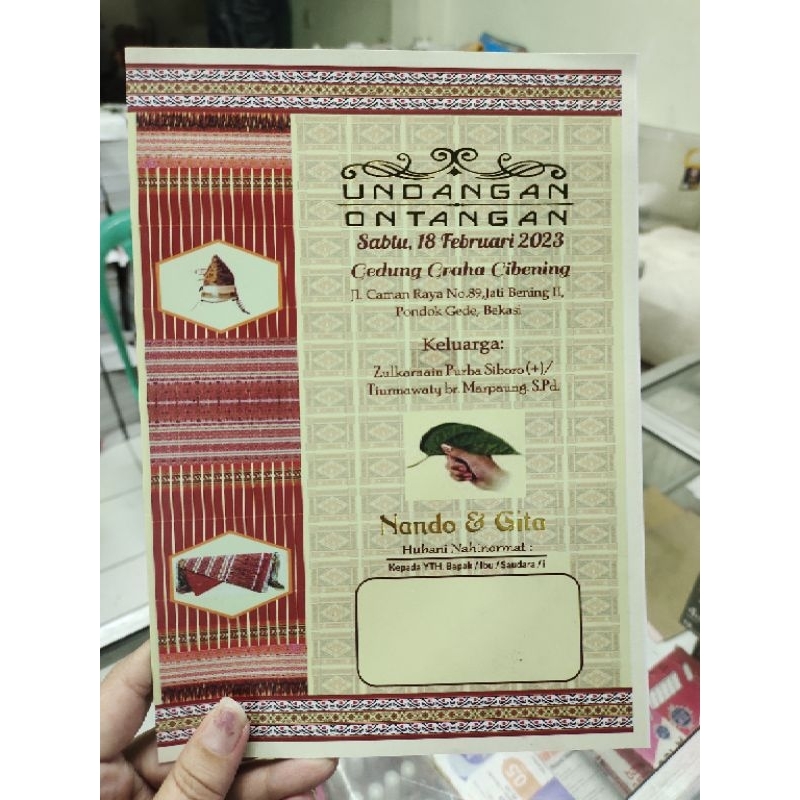 Jual Undangan pernikahan batak Simalungun | Shopee Indonesia