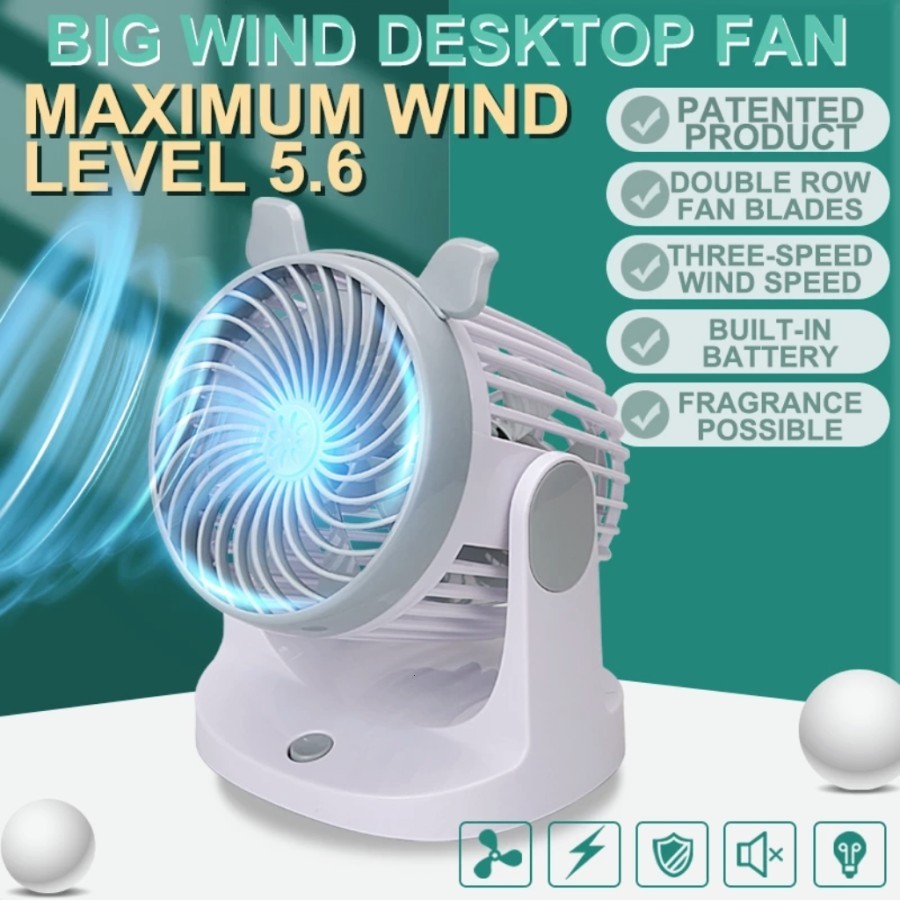 Jual Kipas angin meja portable mini angin super cepat pendingin ruangan ...