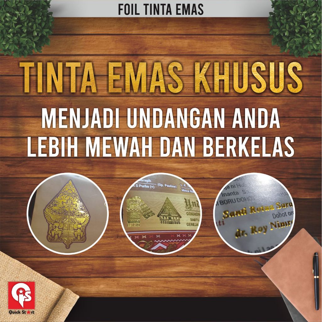 Jual Foil Tinta Emas Khusus Untuk Undangan Menjadi Lebih Mewah | Shopee ...