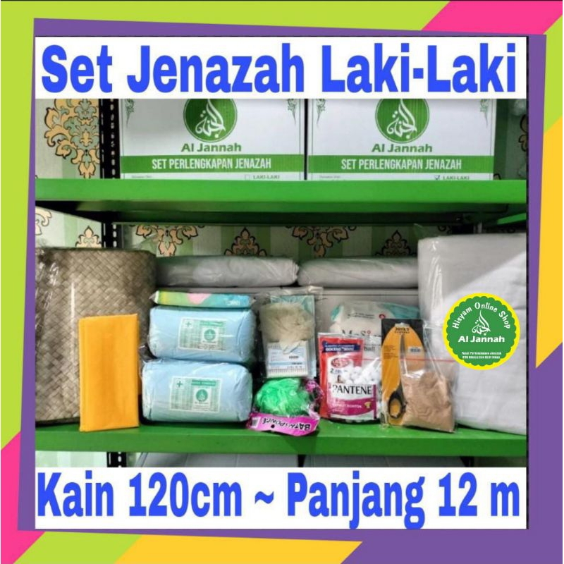 Jual Set Lengkap Perawatan Jenazah | Type Kain Kafan Lebar 120cm x 12m ...