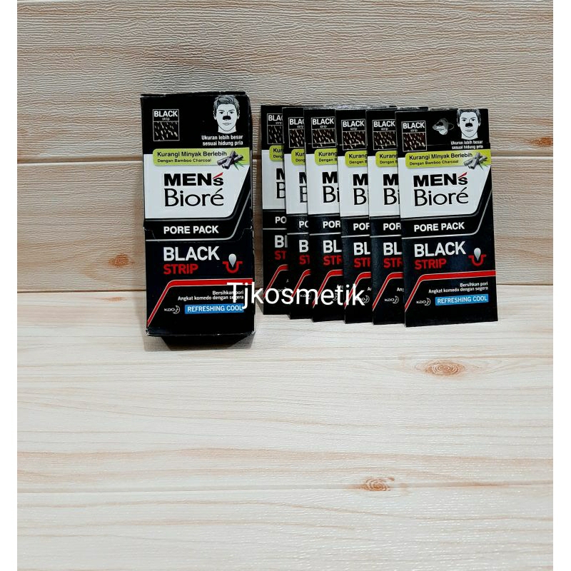Jual Mens Biore Pore Pack Black Strip per Box @6Sch | Shopee Indonesia
