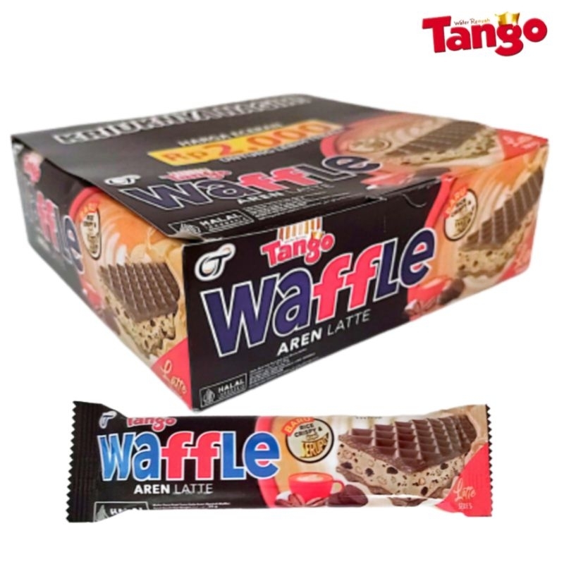 Jual Tango Waffle hazelnut Mocha aren latte isi 12pc/kotak | Shopee ...