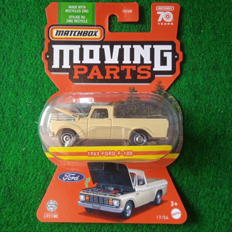 Jual matchbox mbx moving parts 1963 Ford F100 F 100 coklat | Shopee ...