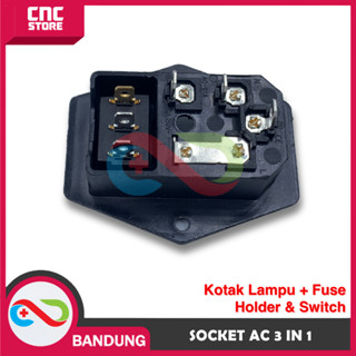 Jual SOKET AC 3IN1 KOTAK LAMPU + FUSE HOLDER POWER OUTLET SOCKET SWITCH | Shopee Indonesia