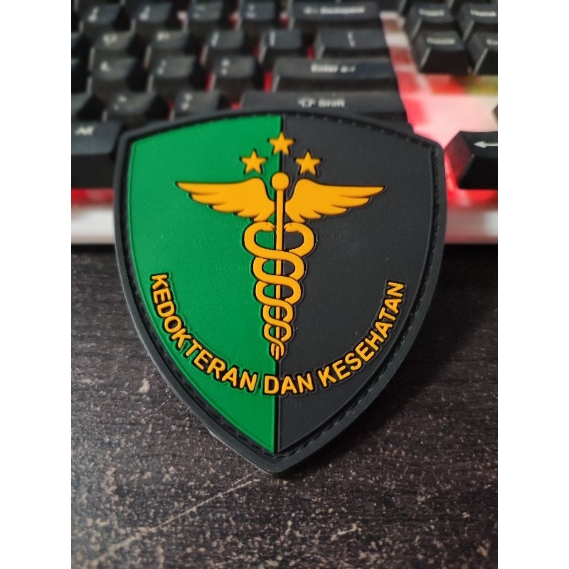 Jual patch rubber kedokteran dan kesehatan / emblem karet dokpol ...