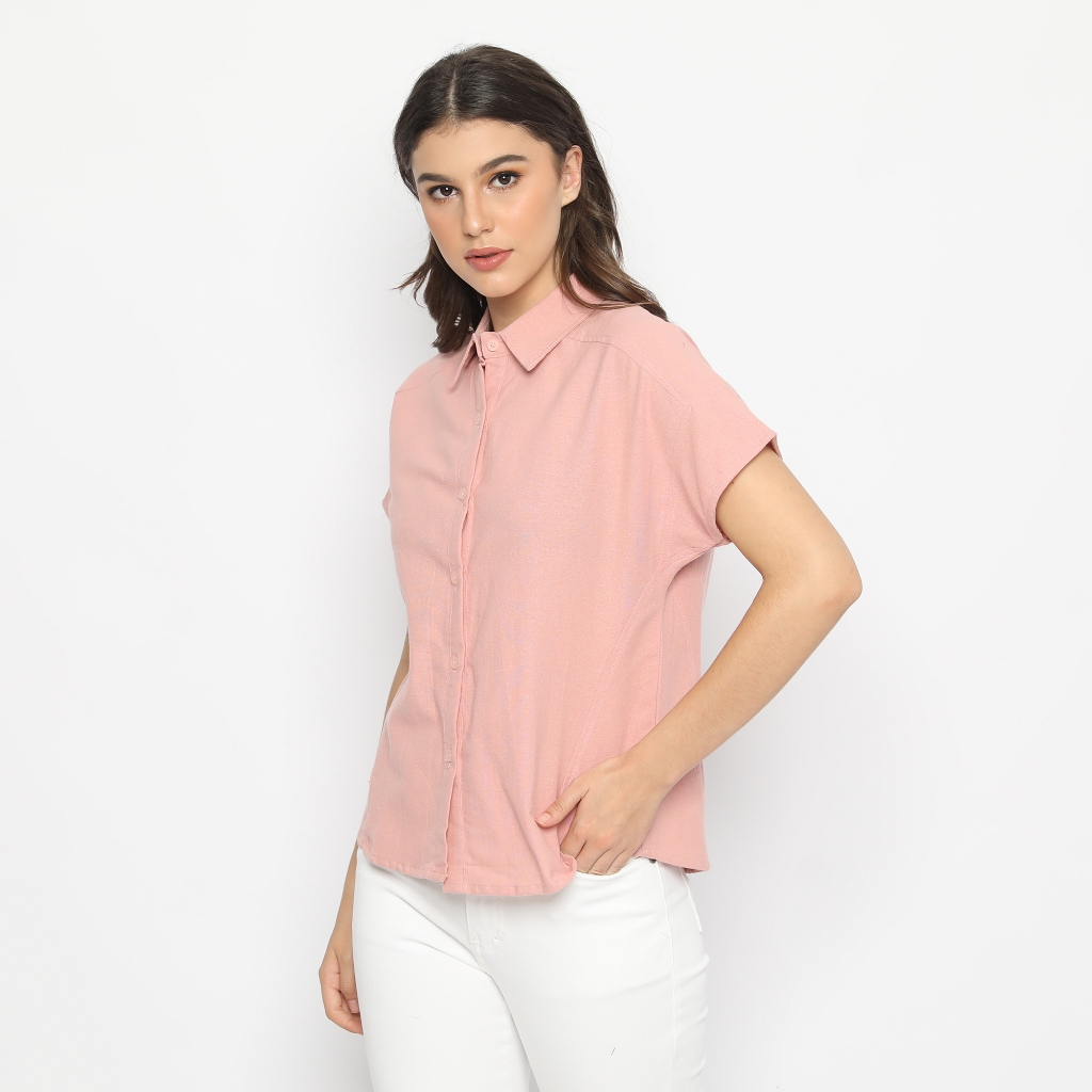 Jual ROMP Kemeja Wanita Lengan Pendek | Shopee Indonesia