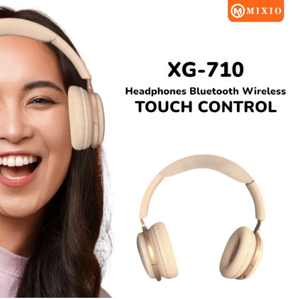 Jual MIXIO - XG-710 Headphones Bluetooth Wireless TOUCH CONTROL ...
