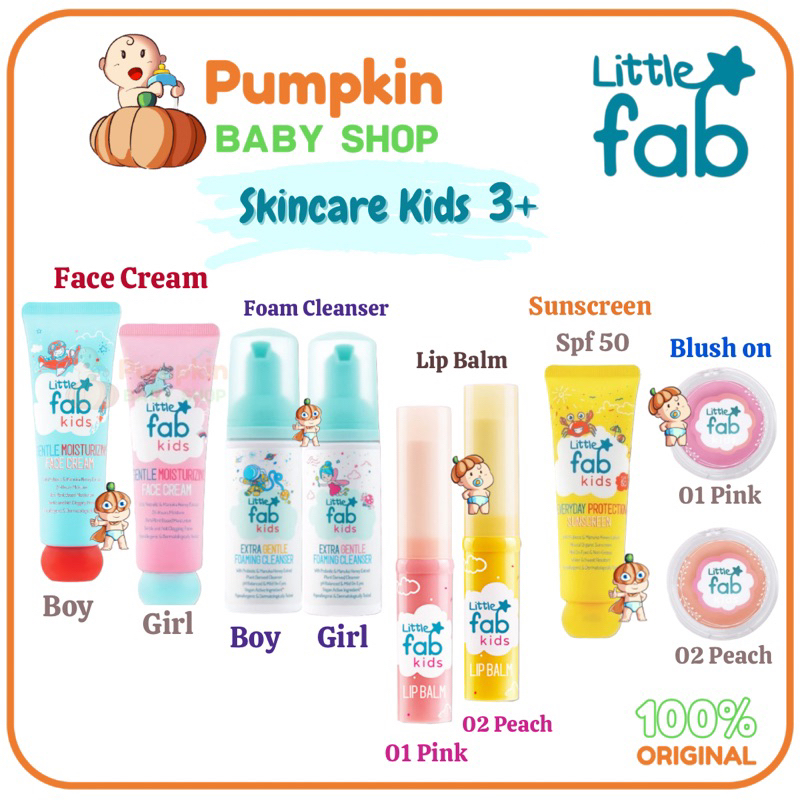 Jual Little Fab Kids Skincare - Littlefab Lip balm Sunscreen Blushon ...