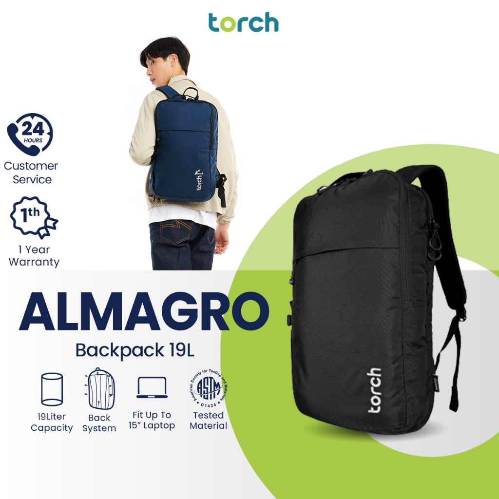 Jual TORCH Almagro Tas Totebag Ransel Punggung Sekolah Kerja Jinjing Laptop Pria Wanita Tahan ...