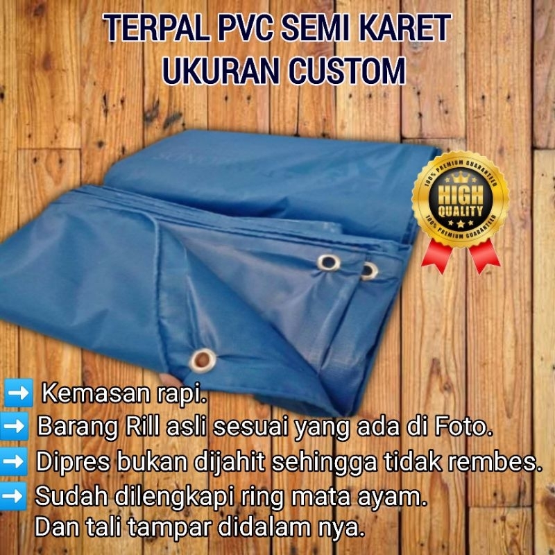 Jual Terpal PVC semi karet , terpal truk, terpal atap warung, Ukuran ...