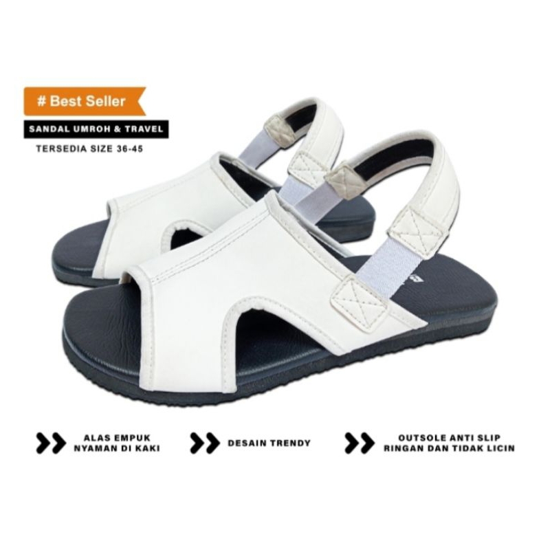 Jual Baraka Sandal Haji Umrah Umroh Ringan Kasual Slide Anti Slip ...