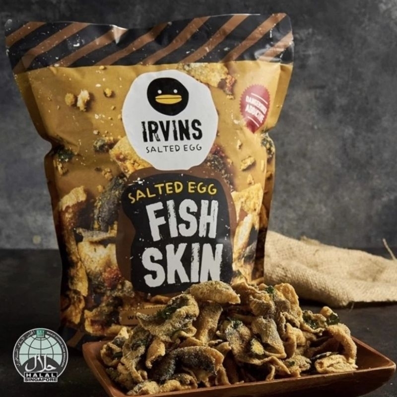 Jual FISH SKIN SNACK Salted Egg SPICY Keripik Kulit Ikan Patin | Shopee ...