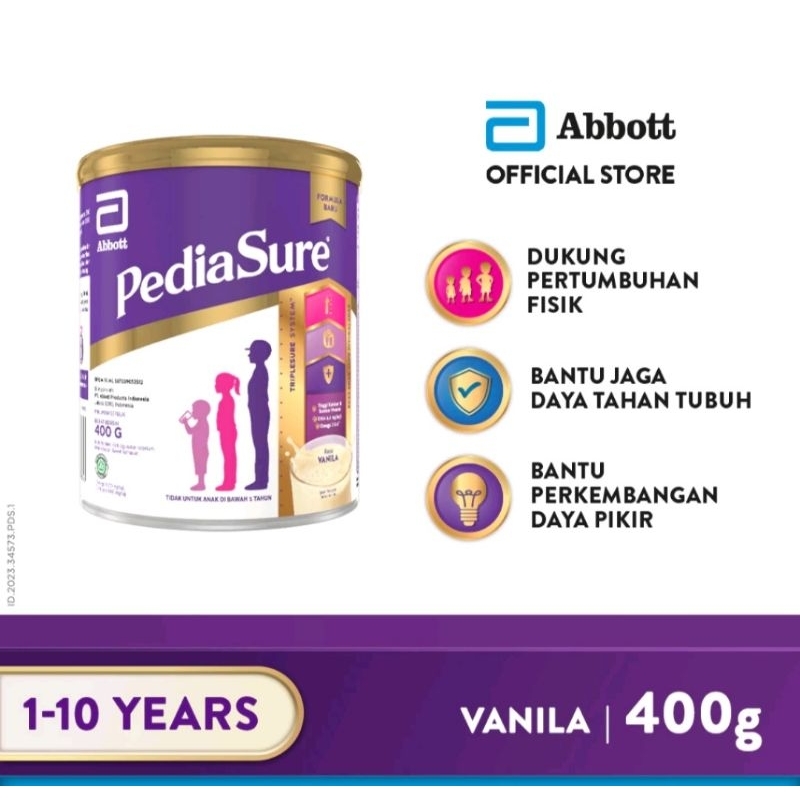 Jual Pediasure Triplesure 400 Gram Vanila / Madu / Coklat / Classic Milky Pediasure Kemasan Baru ...