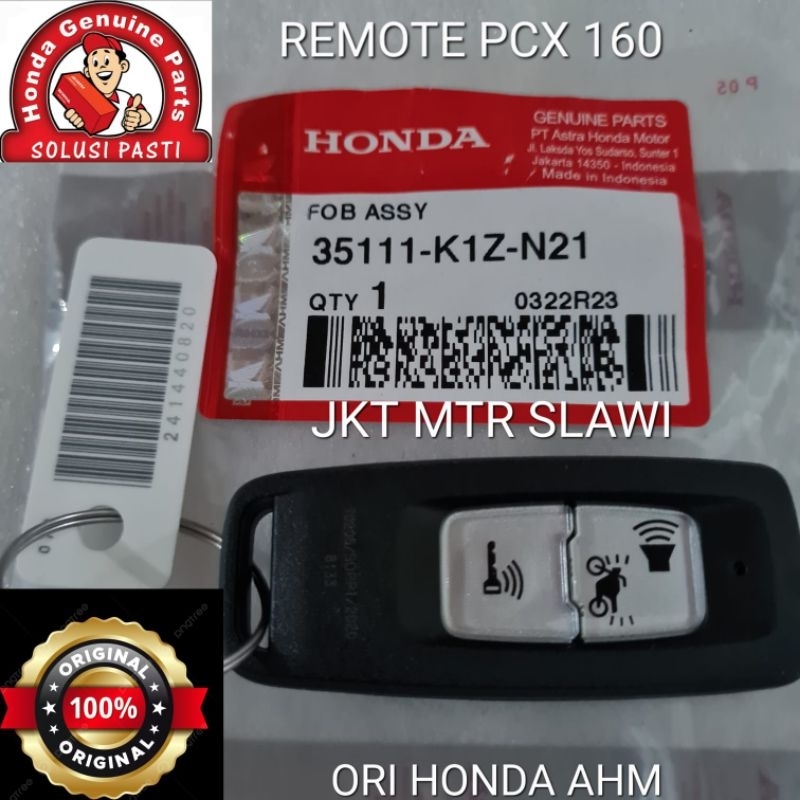 Jual 35111-K1Z-N21 remote PCX 160 remote K1Z asli honda | Shopee Indonesia