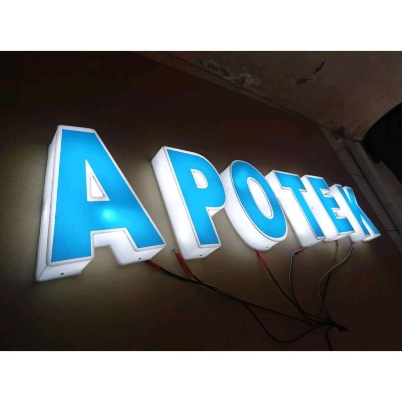 Jual HURUF TIMBUL FULL AKRILIK LED PAPAN NAMA TOKO | Shopee Indonesia