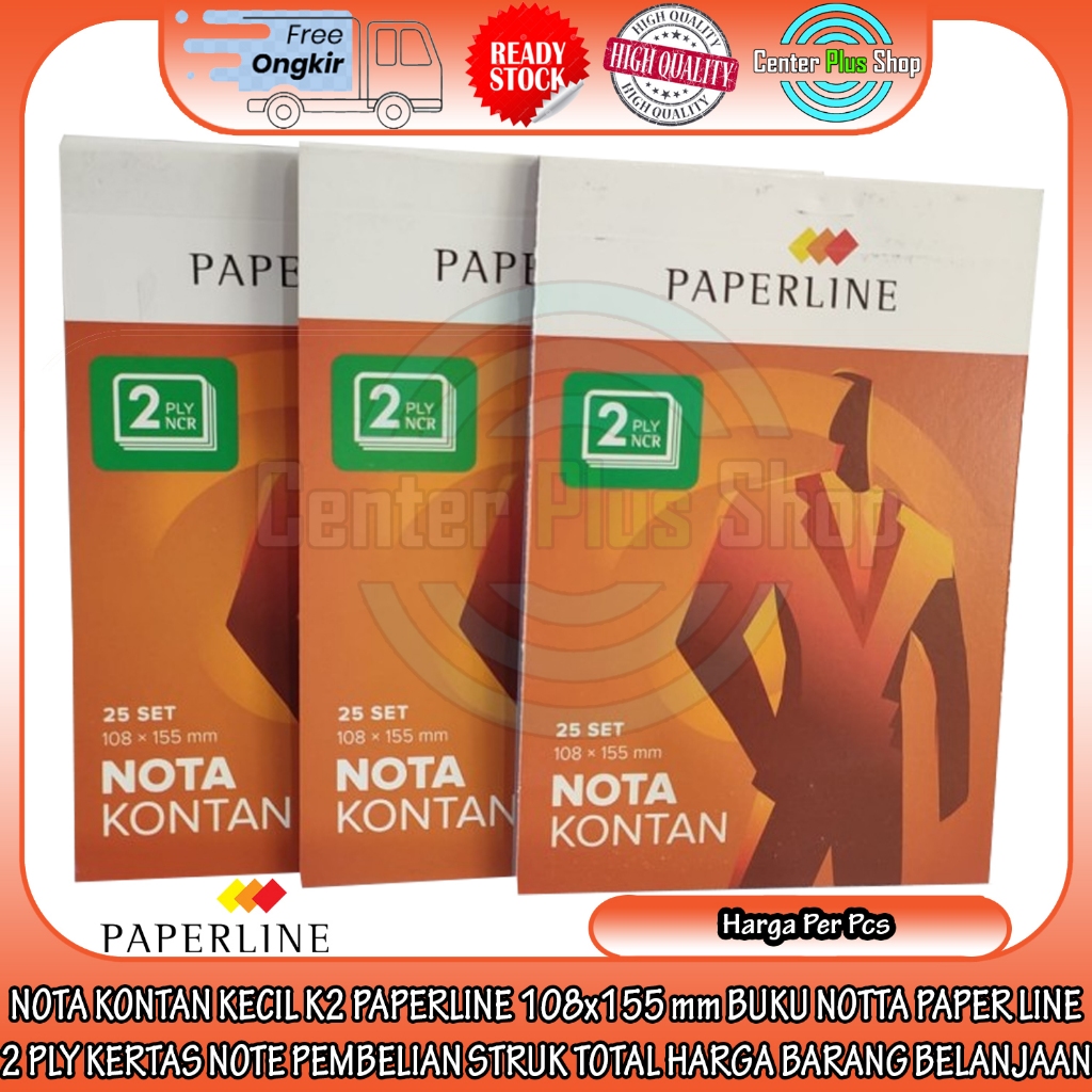 Jual BUKU NOTA KONTAN KECIL K2 PAPERLINE 2 PLY 108x155 mm NOTTA PAPER ...