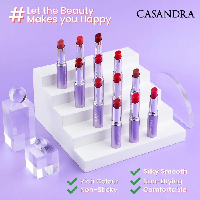 Jual Casandra Matte Fix Lipstick | Shopee Indonesia